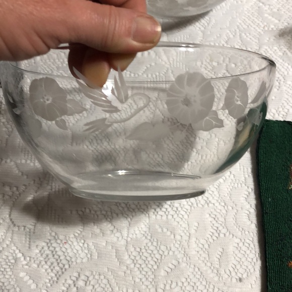 Avon | Dining | Avon Hummingbird Collection Crystal Serving Bowls ...
